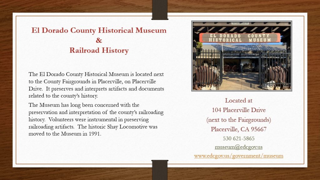 Virtual Exhibit: Railroads in El Dorado County – El Dorado County Library